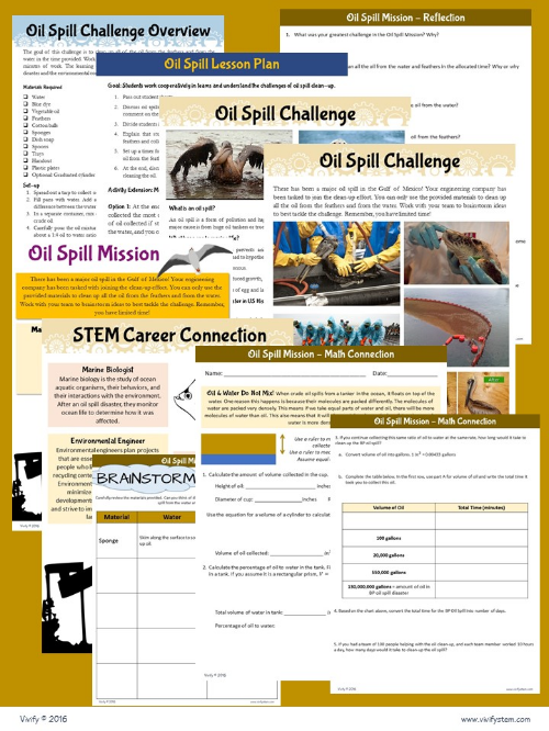 Earth Day Oil Spill Challenge — Vivify STEM