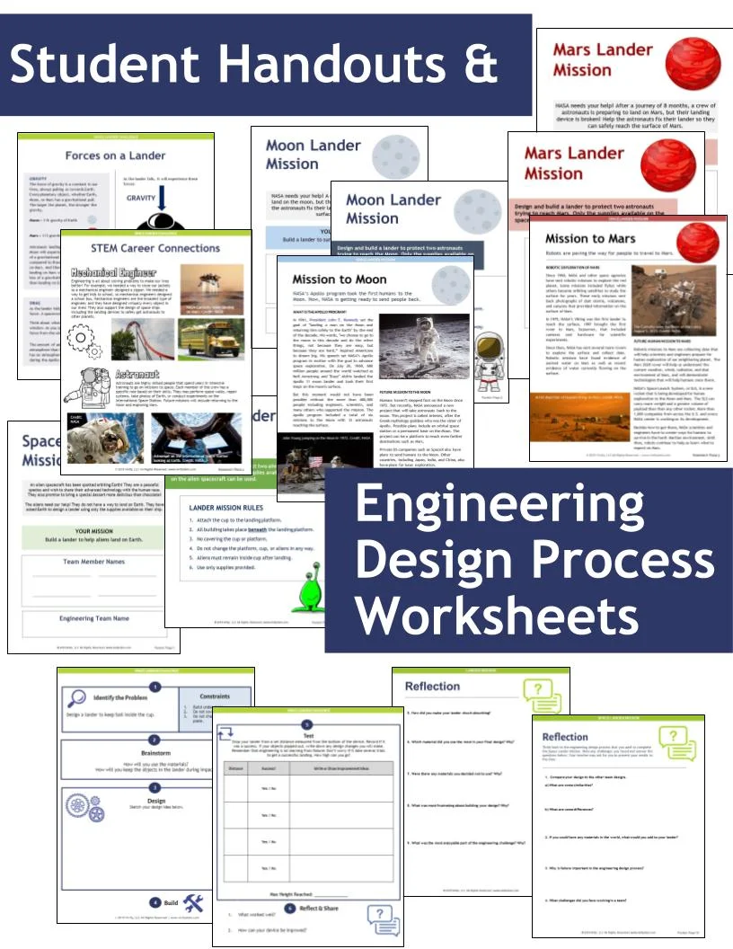 Mars Rubber Band Rover Engineering Design Challenge - STEM Activity ...