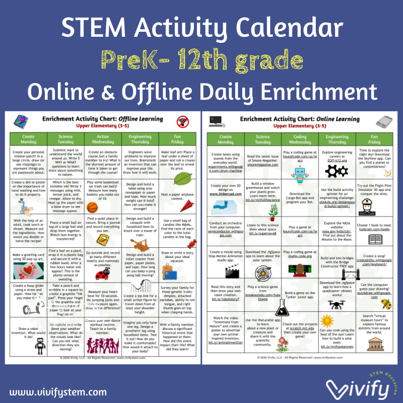 STEM Activities for Distance Learning — Vivify STEM