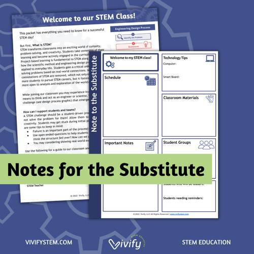 Sub Plans for a STEM Classroom — Vivify STEM