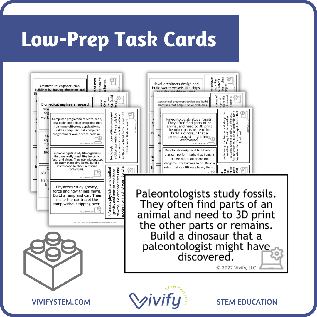 25 Year-Round STEM Task Cards for Building Bricks! — Vivify STEM