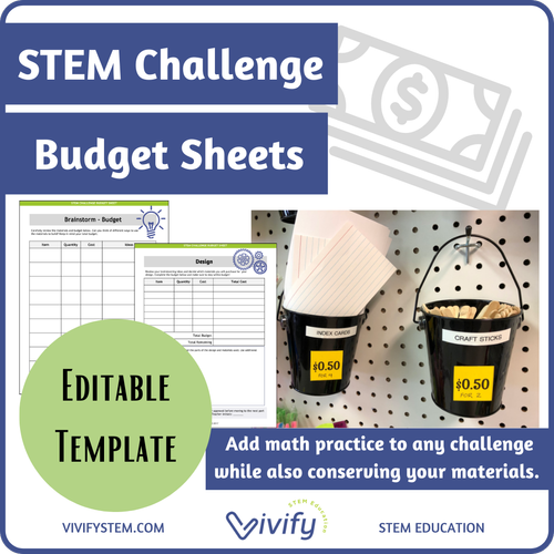 Editable Budget Sheet for Engineering Design Challenges — Vivify STEM