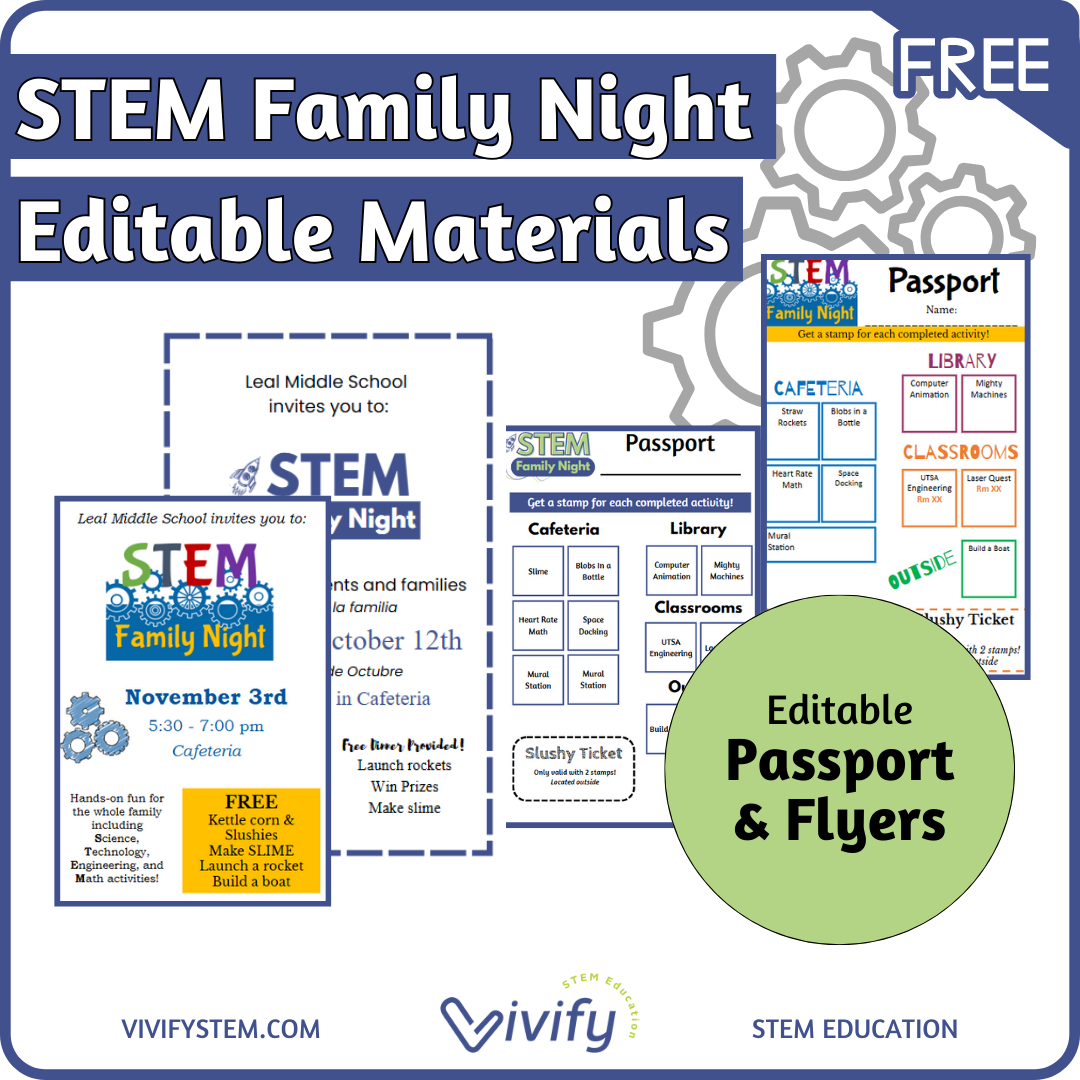Bundle: STEM Family Night Planning Guide, STEM Activity Instructions ...