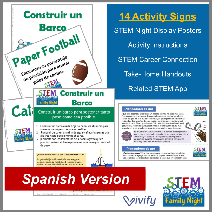 Bundle: STEM Family Night Planning Guide, STEM Activity Instructions ...
