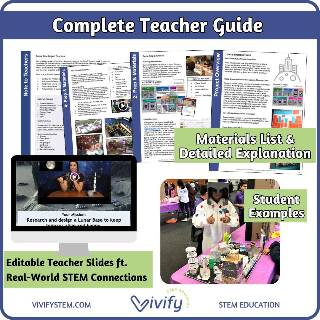 Zip Line STEM Activity - Moon and Mars Mission (Elementary) — Vivify STEM