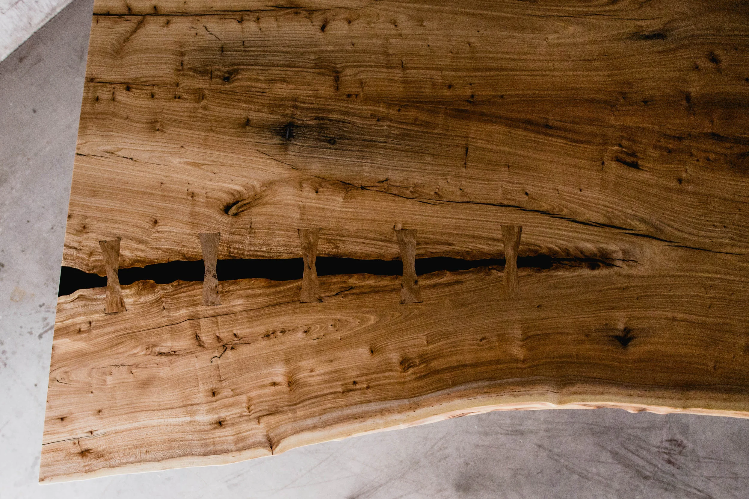 Siberian Elm Conference Table or Large Dining Table — Hardwood Reclamation