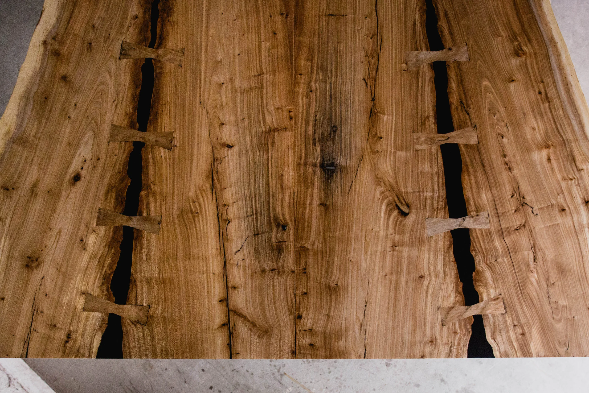 Siberian Elm Conference Table or Large Dining Table — Hardwood Reclamation