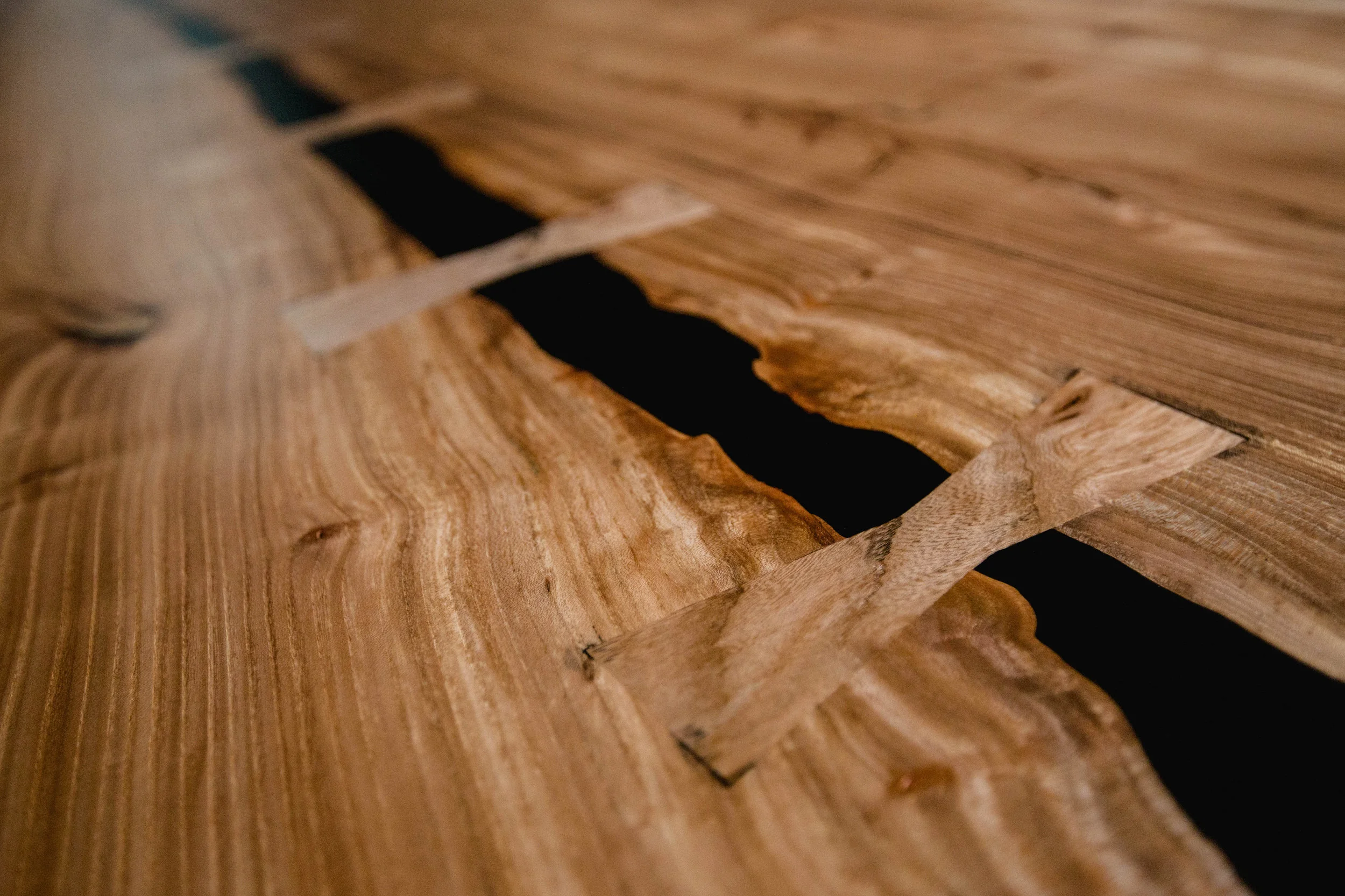Siberian Elm Conference Table or Large Dining Table — Hardwood Reclamation