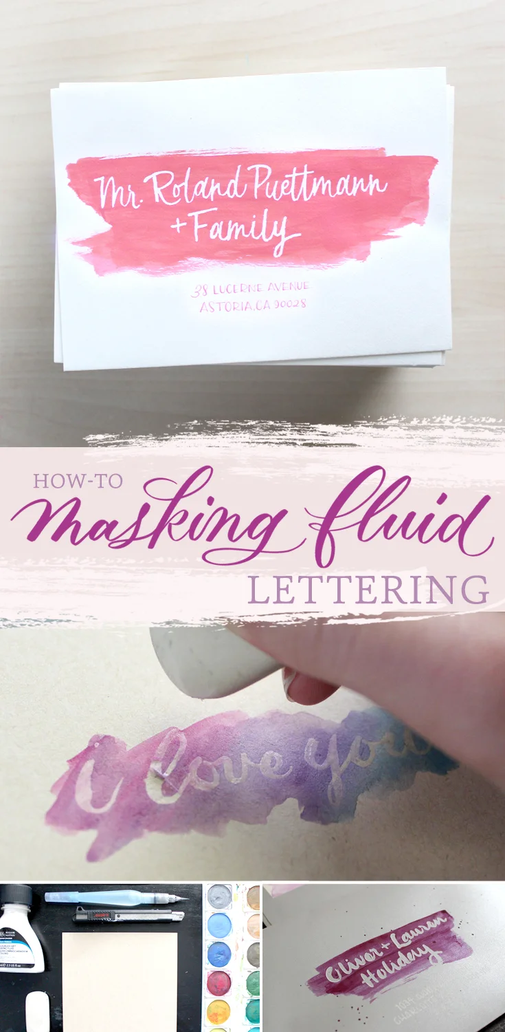 How To: Lettering with Masking Fluid — Ash Bush