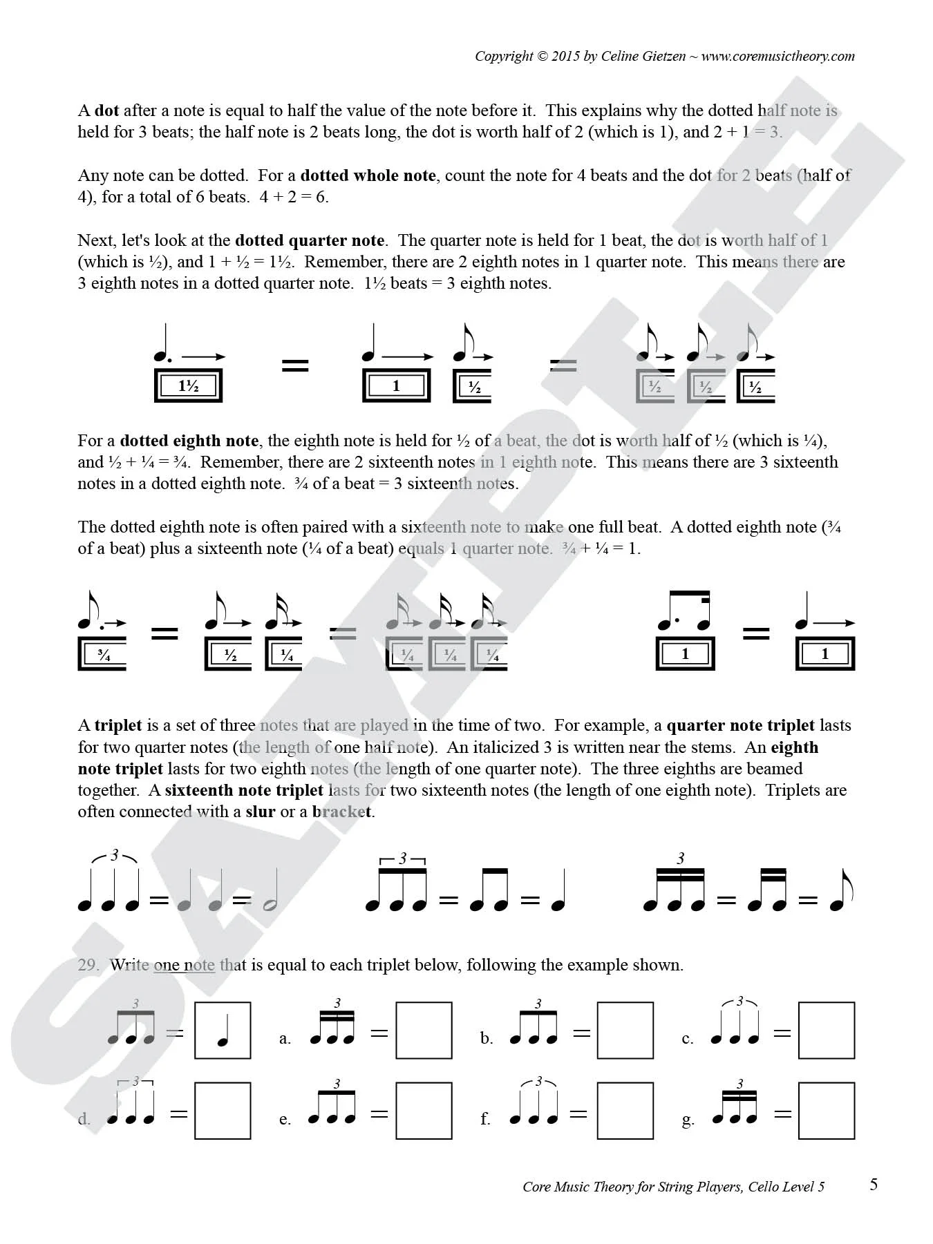 Sample Pages — Core Music Theory for String Players