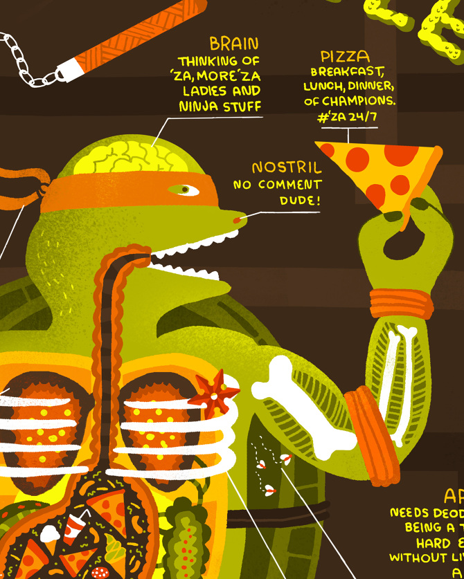 NINJA TURTLE — Rachel Ignotofsky Design