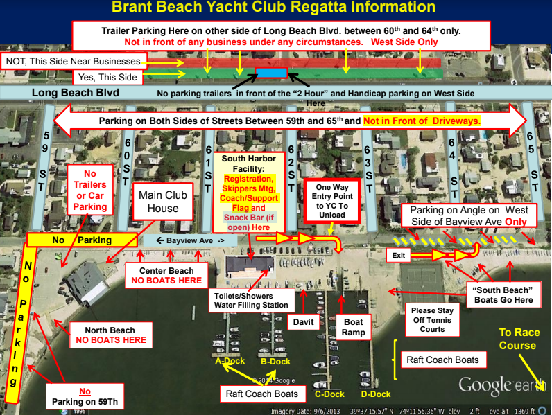 SAILING FACILITIES — BRANT BEACH YACHT CLUB