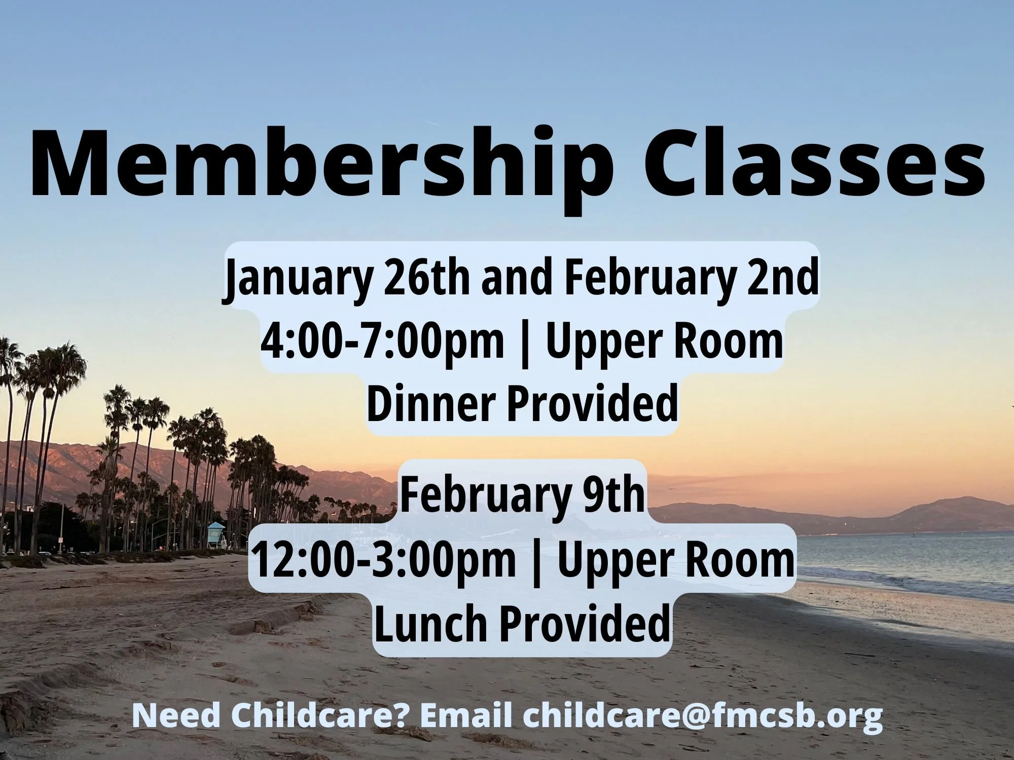 Membership Classes 2025 — Free Methodist Church of Santa Barbara