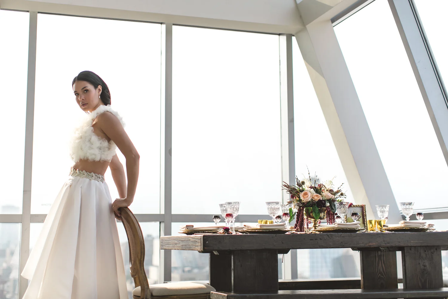 nk bride in hotel on rivington look two — NK Bride