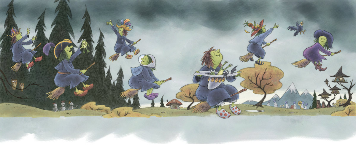 It's Raining Bats & Frogs: final art production — Steven Henry