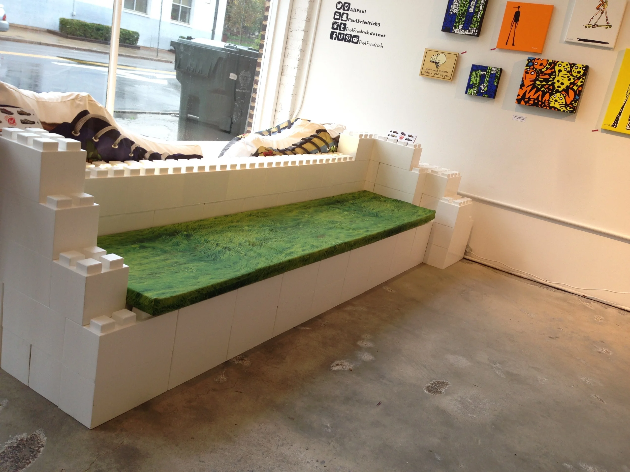 Modern interlocking block furniture. Modular furniture construction ...