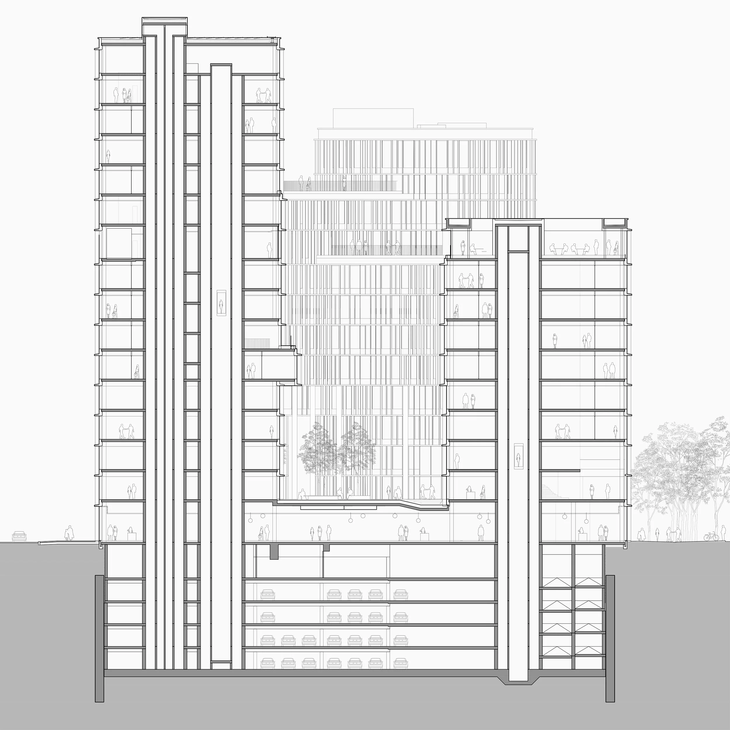 Axel Towers | Office Building | Commercial Architecture in the Urban Space