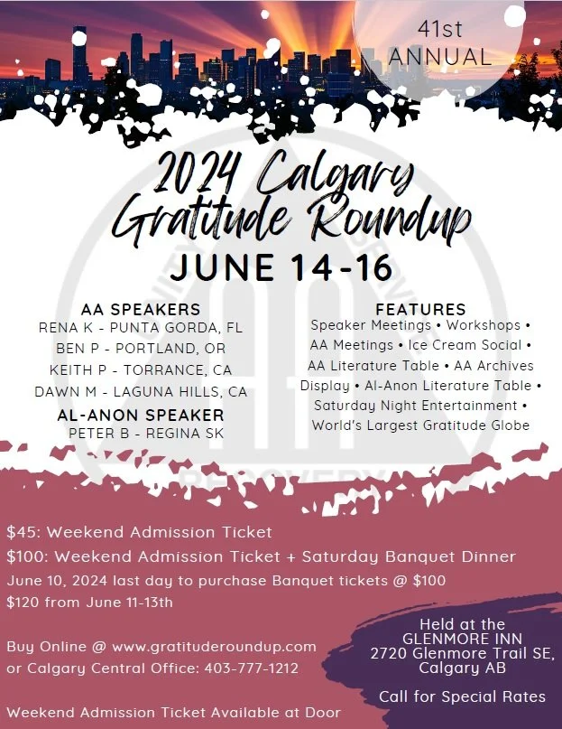 An AA Roundup is a weekend-long gathering of members of Alcoholics ...