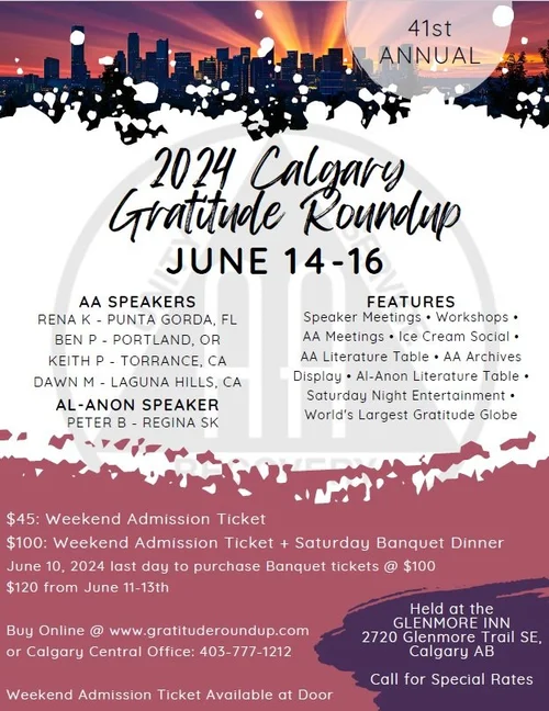 An AA Roundup is a weekend-long gathering of members of Alcoholics ...