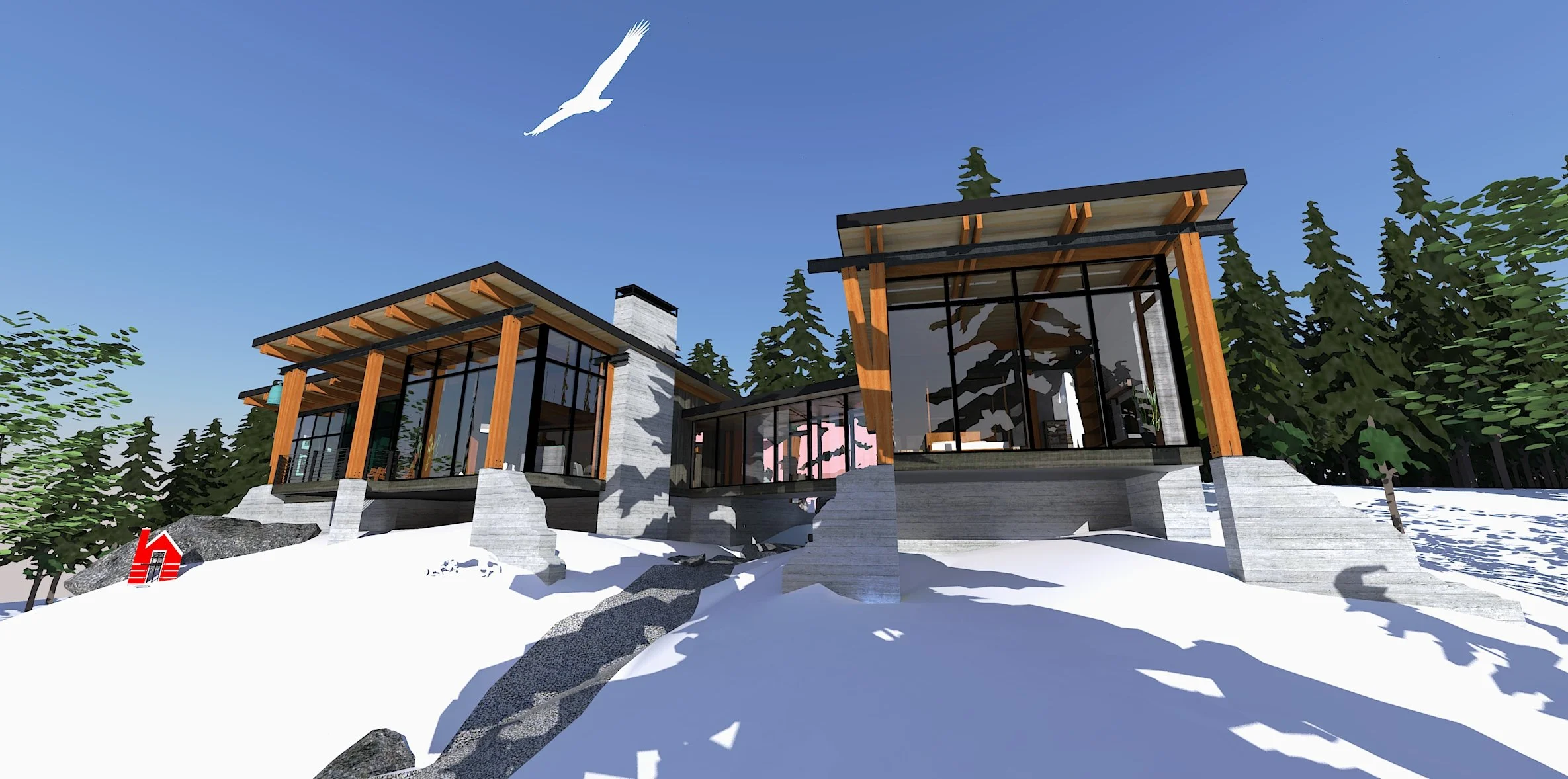 MODERN SKI LODGE... — DRAGER ARCHITECTURE