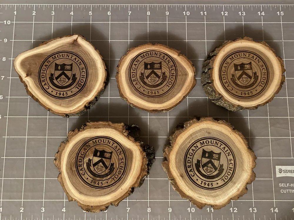 Custom laser engraved wooden coasters — Lasers make it awesome Laser ...