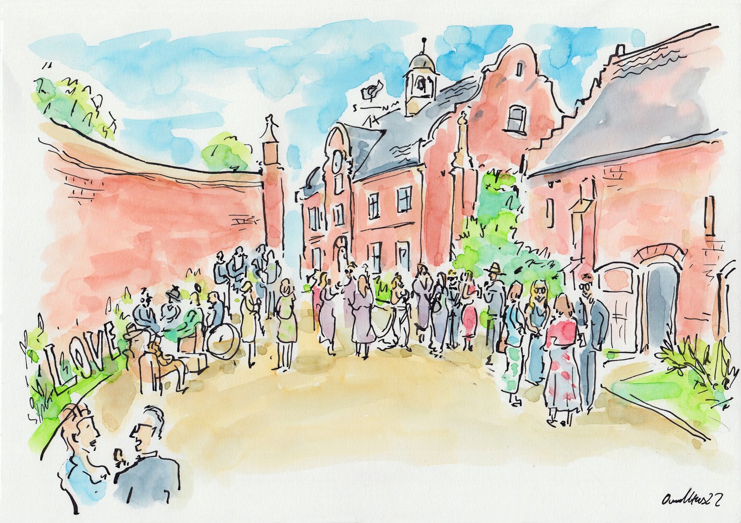 Live Wedding Illustration | Illustrations of your wedding day and ...