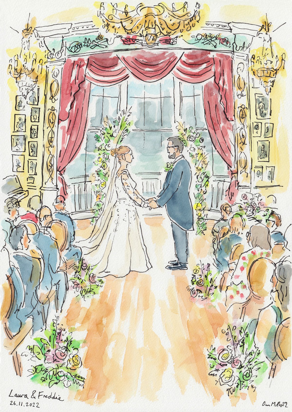 Live Wedding Illustration Packages | Illustrations of your wedding day ...