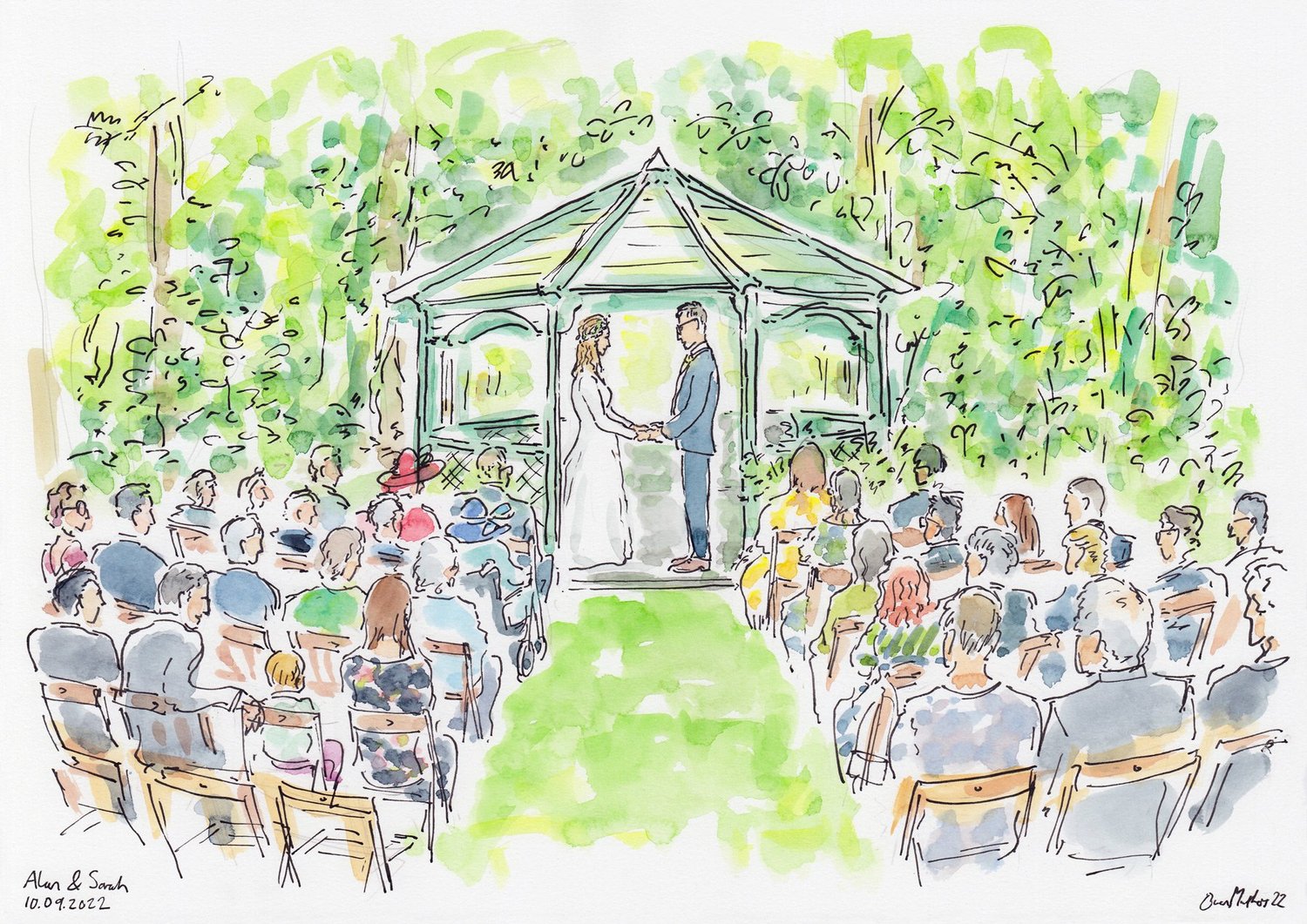 Live Wedding Illustration | Illustrations of your wedding day and ...