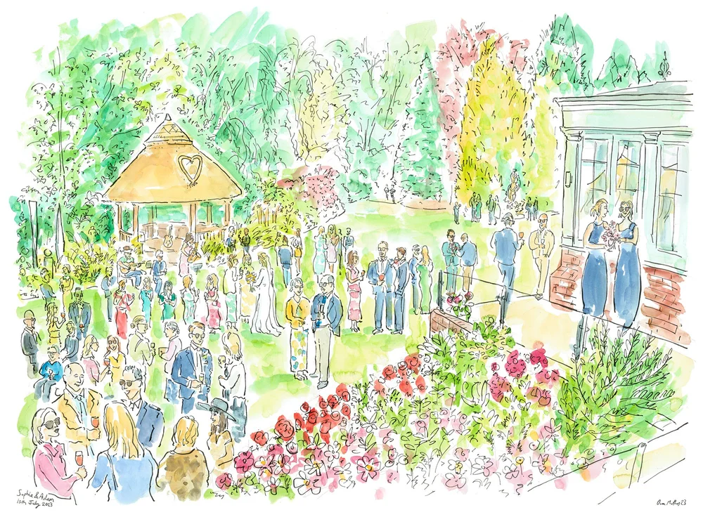 Live Wedding Illustration | Illustrations of your wedding day and ...