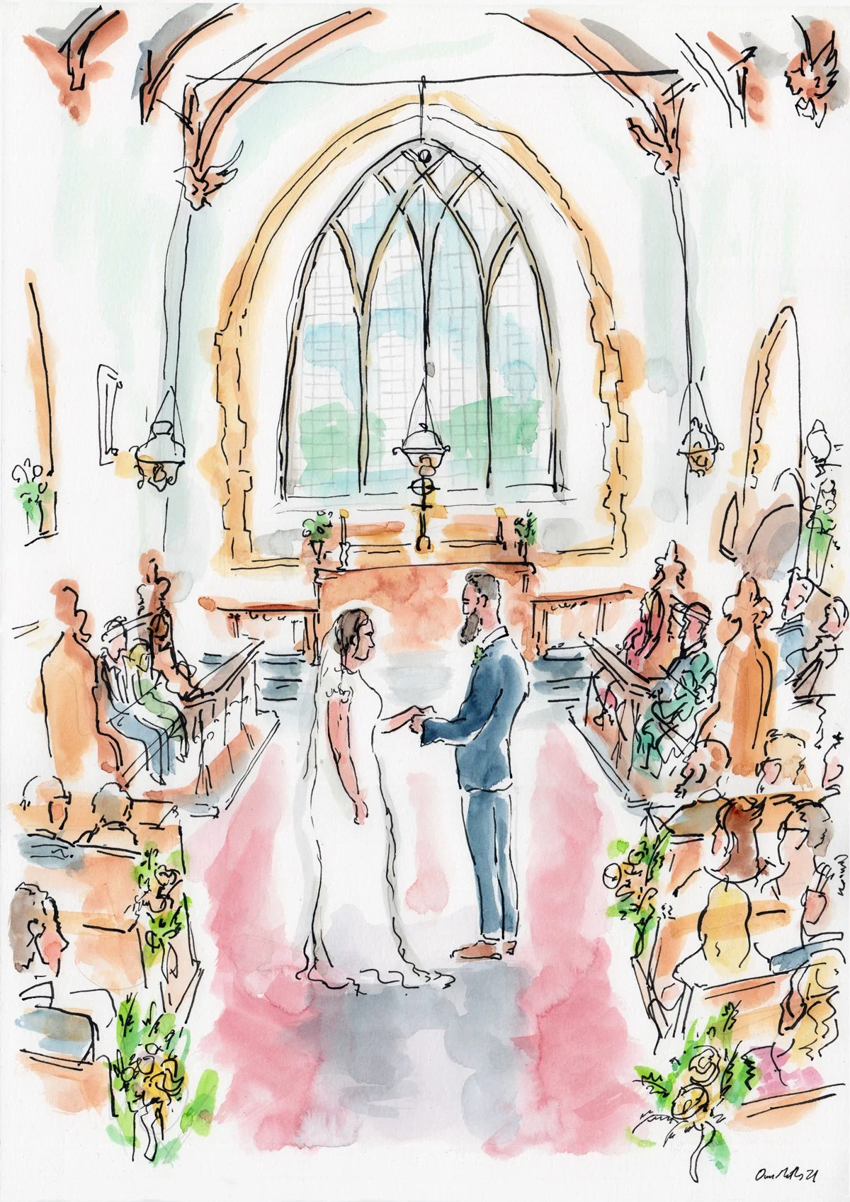 Live Wedding Illustration Packages | Illustrations of your wedding day ...