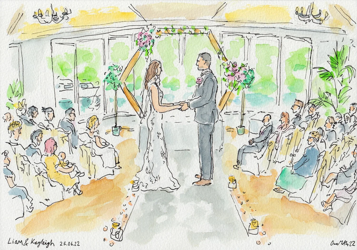 Live Wedding Illustration | Illustrations of your wedding day and ...