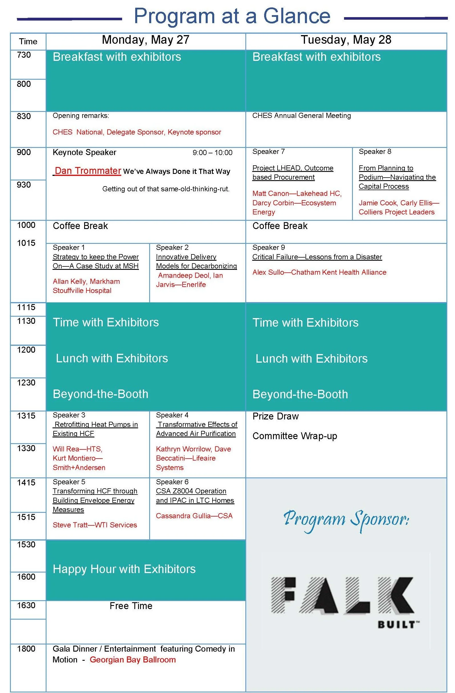 PROGRAM — 2025 CHES Ontario Conference