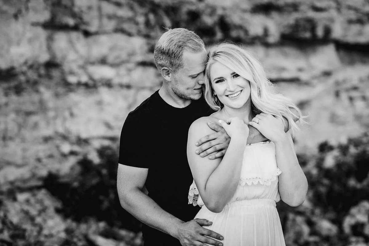 Beth & Nathan Love Story - Stonewall Quarry Park — Black & Gold Photography