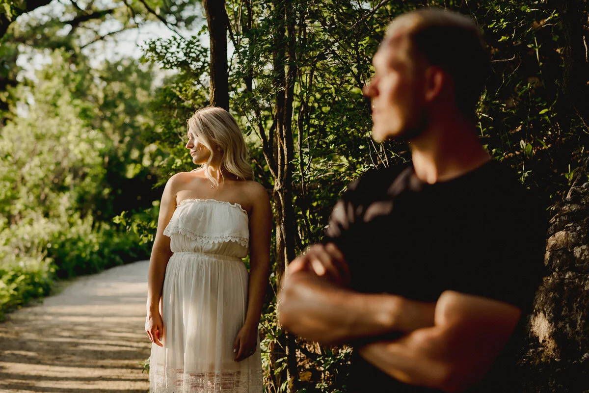 Beth & Nathan Love Story - Stonewall Quarry Park — Black & Gold Photography