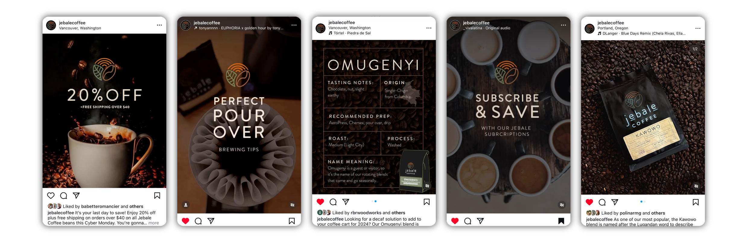 Jebale Coffee // Branding & Digital Design — Fourth Wall Creative // Brand Development ...