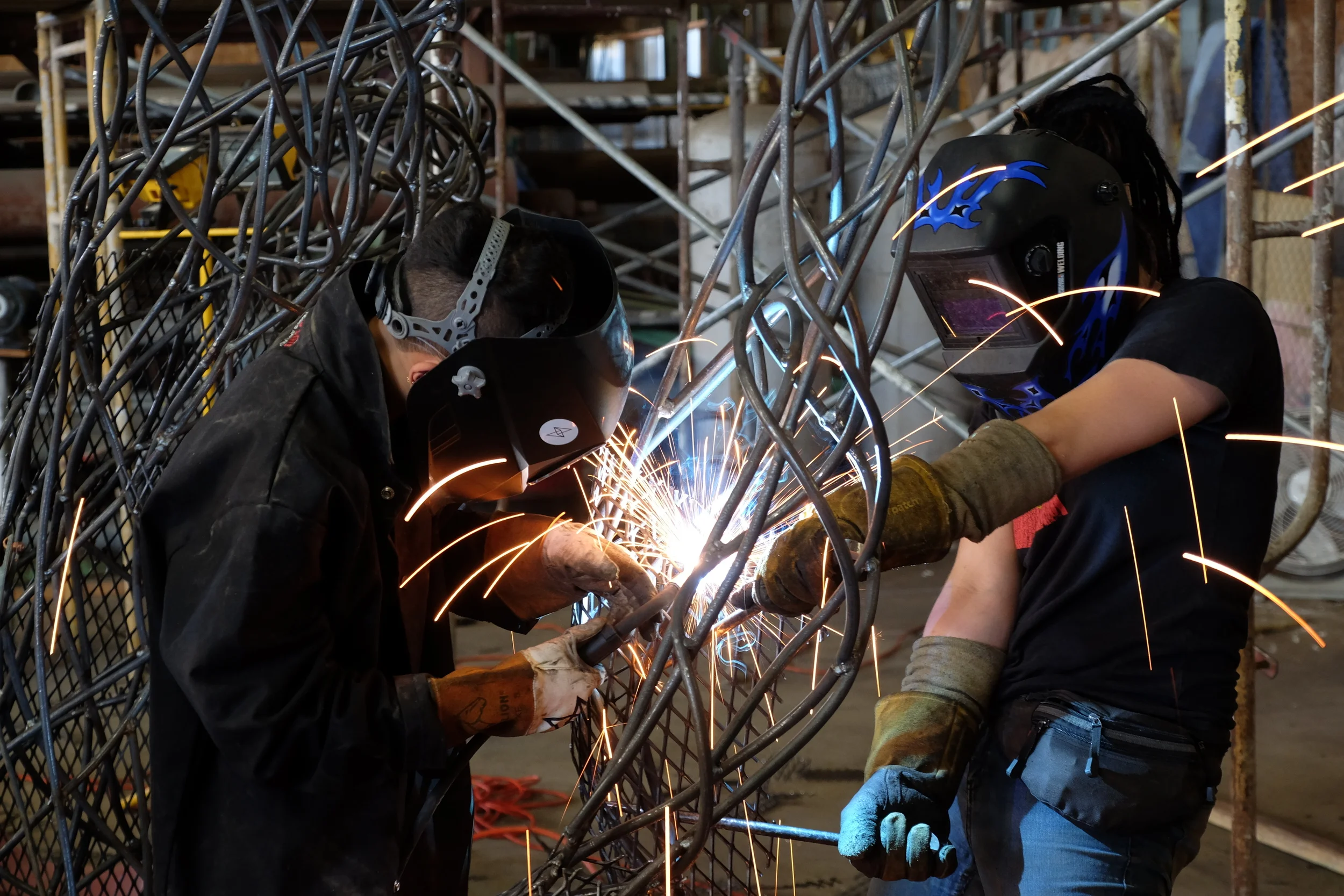 Volunteer Welding for the Temple of Promise — Zai Divecha