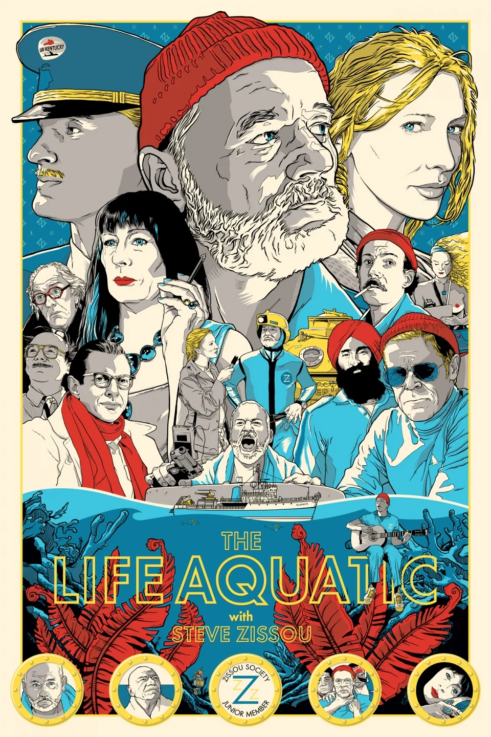 Life Aquatic Poster