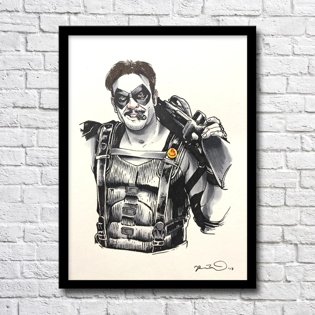 Watchmen The Comedian Drawing