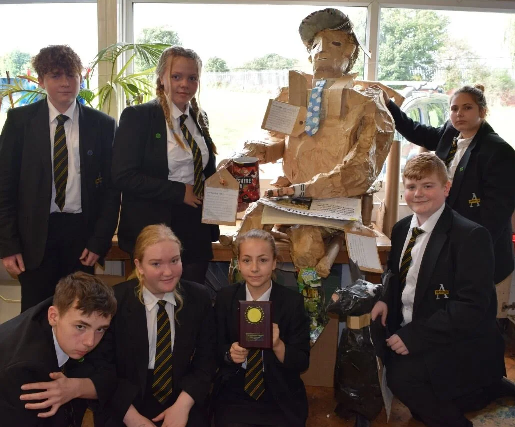Eco-conscious Swinton Academy pupils use recycled materials to create ...