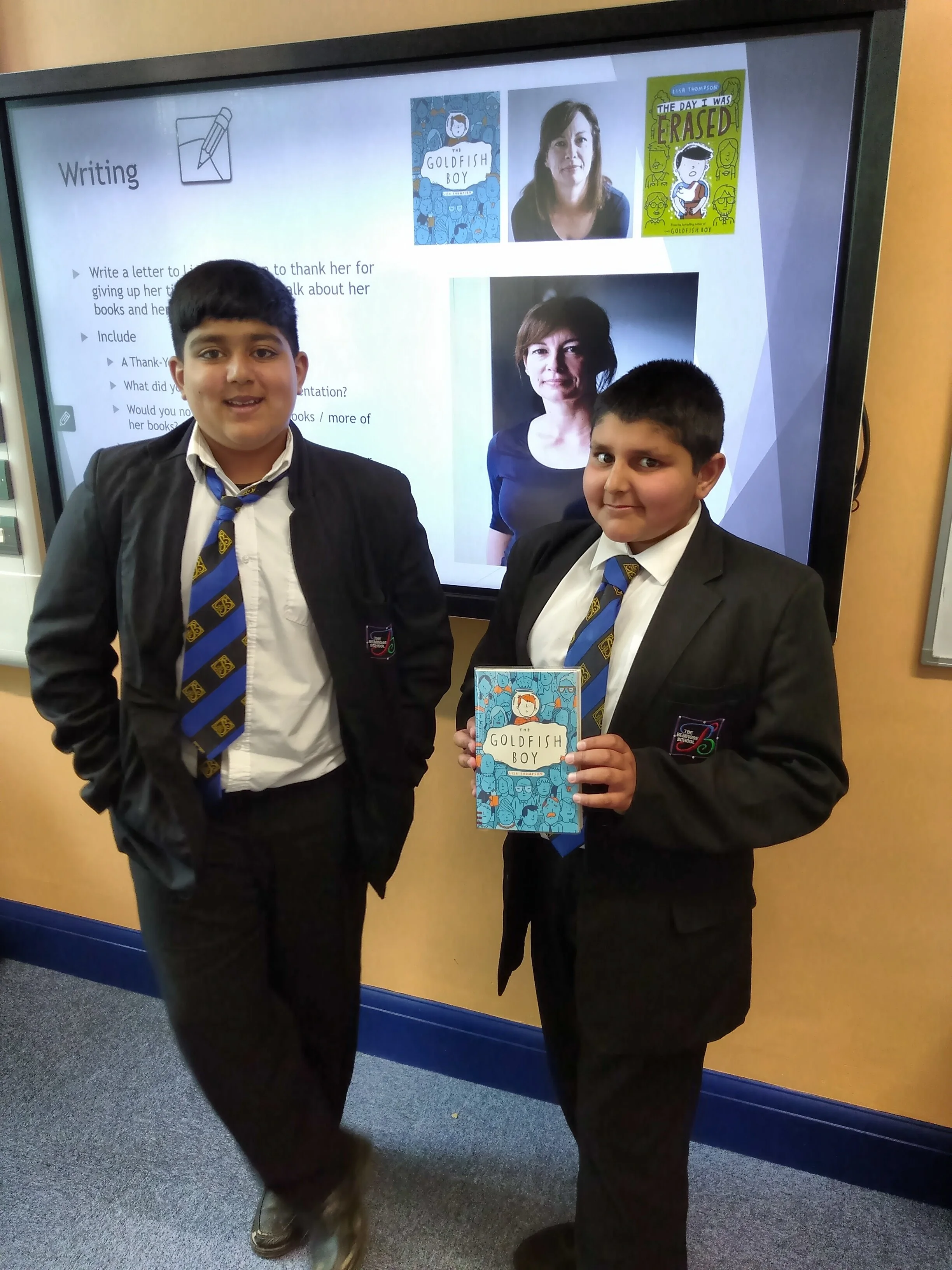 Pupils at Derby's Bemrose School enjoy a Zoom call with well-known ...