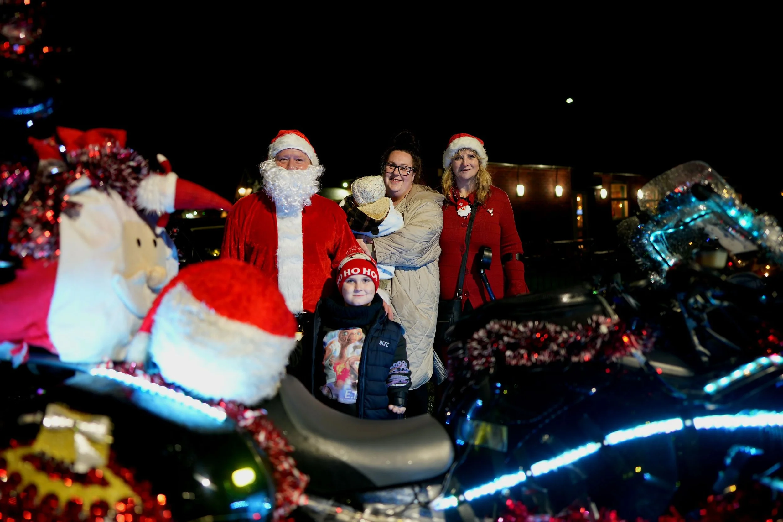 Sparkly Santas, elves and reindeer from Derbyshire charity ride out to ...