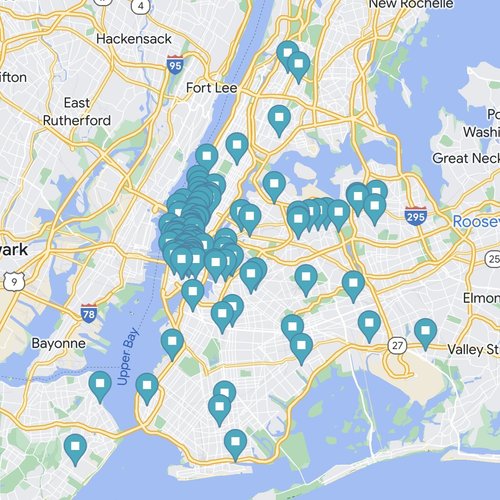 A map of the 100 best restaurants in NYC according to Pete Wells (NY ...