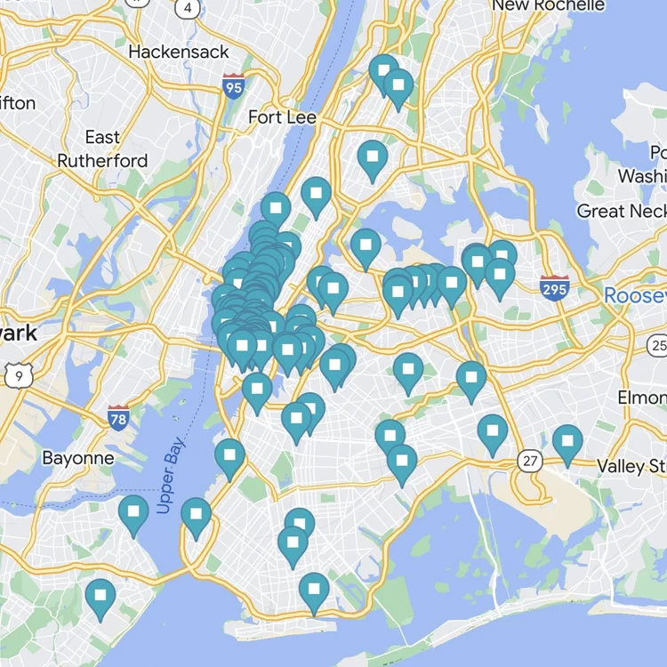 A map of the 100 best restaurants in NYC according to Pete Wells (NY ...