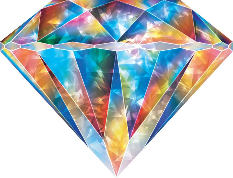 Rainbow Diamond Logo Rainbow Diamond Grinder SMALL, 4 Teilig, Ø Ca.