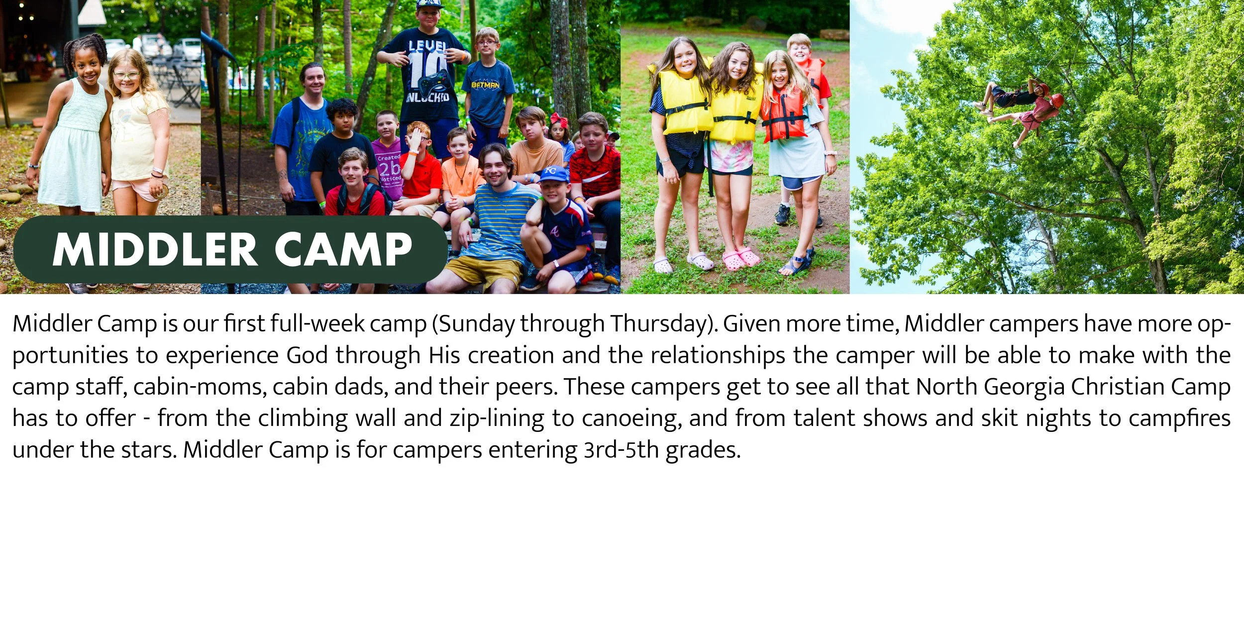 summer camp — NORTH GEORGIA CHRISTIAN CAMP