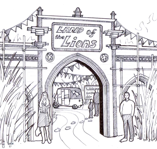 Zoo Entrance Drawing