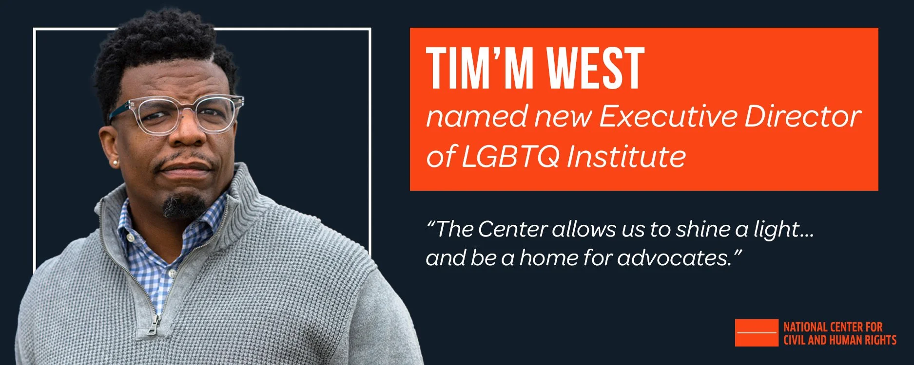 Tim'm T. West Named New LGBTQ Institute Executive Director — LGBTQ ...