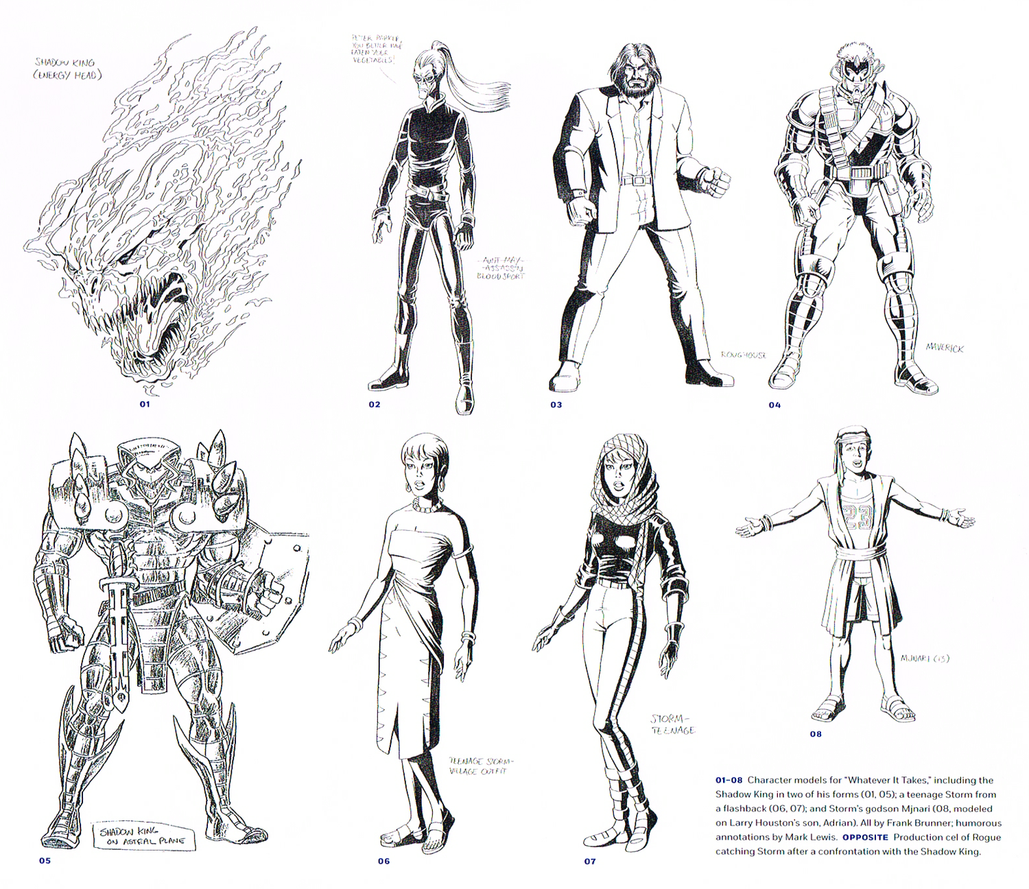 X MEN Model Sheets — Art & Animation