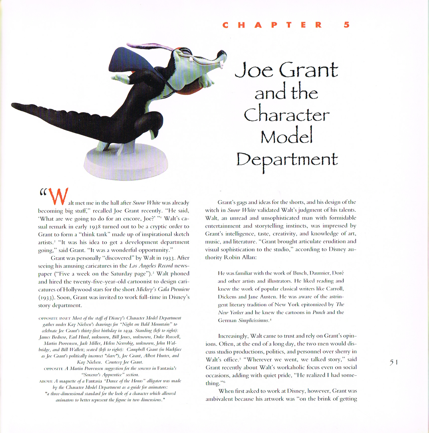 Joe Grant and the Character Model Department — Art & Animation