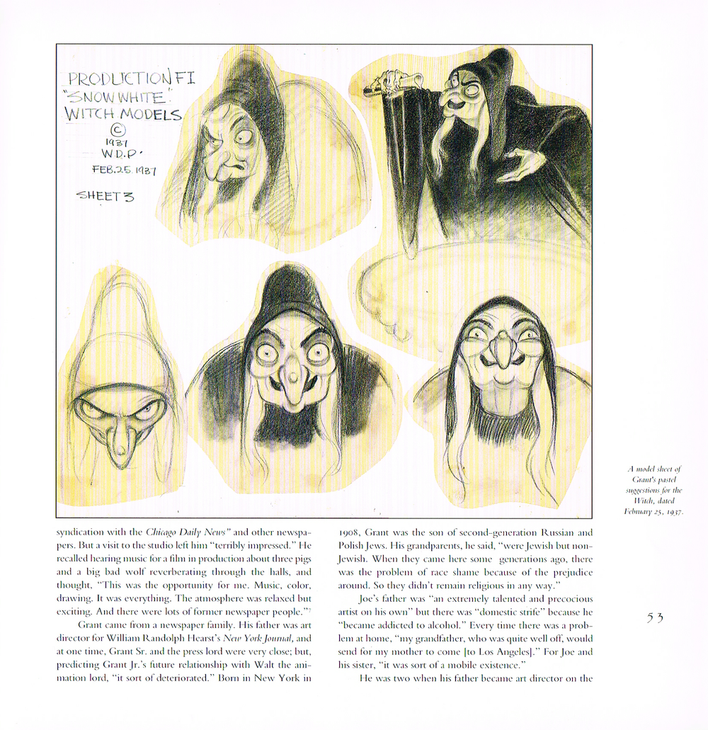 Joe Grant and the Character Model Department — Art & Animation